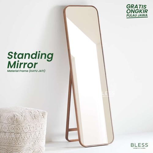 Jual Standing mirror full body minimalis kayu jati - 50 Cm X 180 Cm ...
