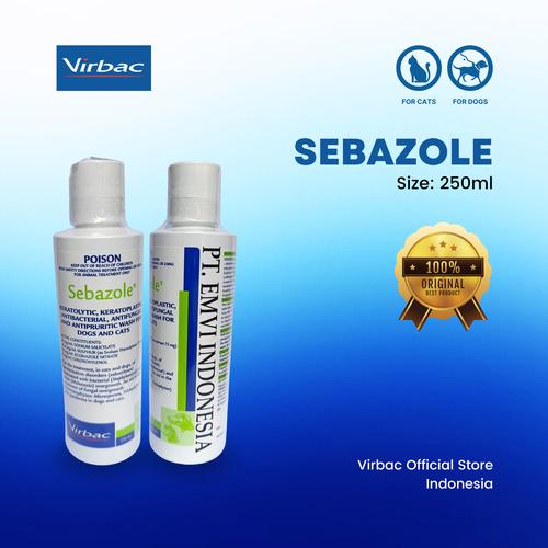 Jual VIRBAC SEBAZOLE 250ML SHAMPOO ANTI JAMUR UNTUK KUCING DAN ANJING ...
