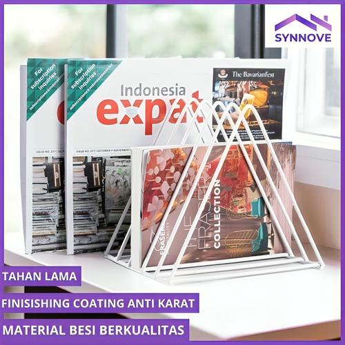 Jual Pembatas Book End Buku Penyangga Sekat Triangle Book Holder Buku ...