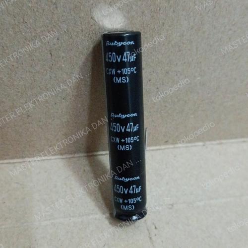 Jual 6840 kapasitor elco 47uf 47 uf 450v 450volt 450 volt rubycon rubicon - Jakarta Barat ...