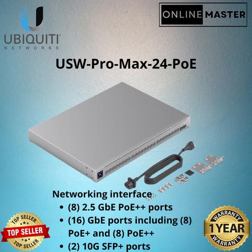 Jual Ubiquiti Pro Max 24 PoE USW-Pro-Max-24-PoE (400W) - Jakarta Pusat ...