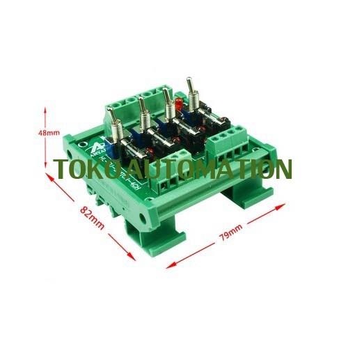 Jual Distribusi Sekring Blok Terminal fuse 4 Channel 10A dengan saklar ...