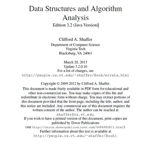 Jual BUKU ELEKTRONIK - Data Structures and Algorithm Analysis in Java ... Jual BUKU ELEKTRONIK - Data Structures and Algorithm Analysis in Java ...