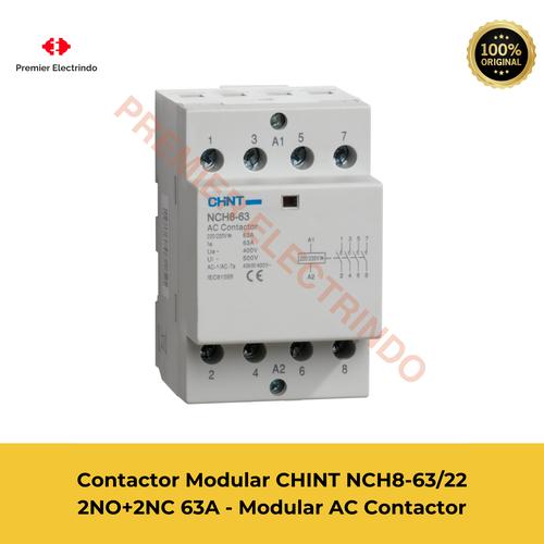 Jual Contactor Modular Din Rail CHINT NCH8-63/22 - 4P 2NO+2NC 63A Kontaktor - Jakarta Pusat ...