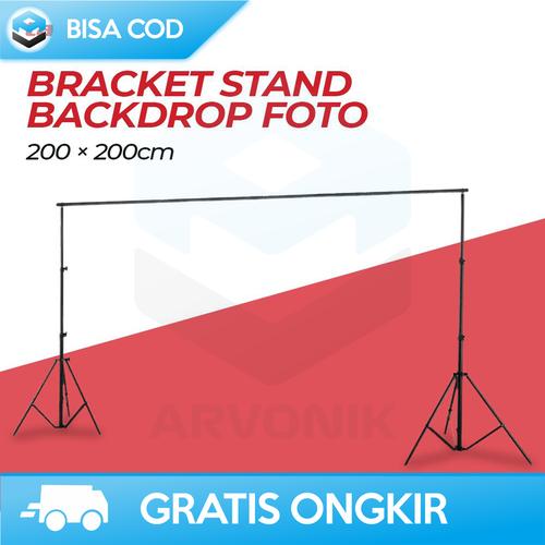 Jual TIANG BACKDROP DEKORASI STUDIO FOTO BESI ALUMINIUM 200X200CM DD110 ...