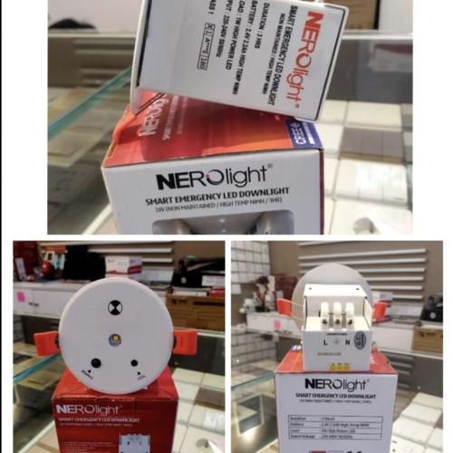 Jual Smart Emergency LED Downlight Nero 1 watt Lampu Downlight ...