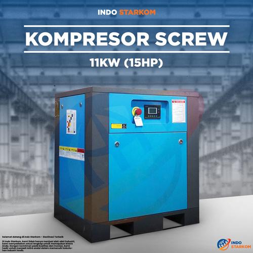 Promo Kompresor Udara Screw 15 HP 11 Kw Screw Air Compressor Fixed ...