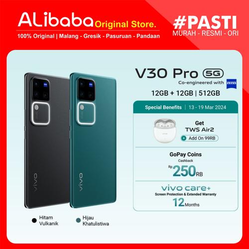 Promo Vivo V30 Pro 5G (12+12/512) - ZEISS Professional, Aura Light Portrait Cicil 0% 3x - Kota ...