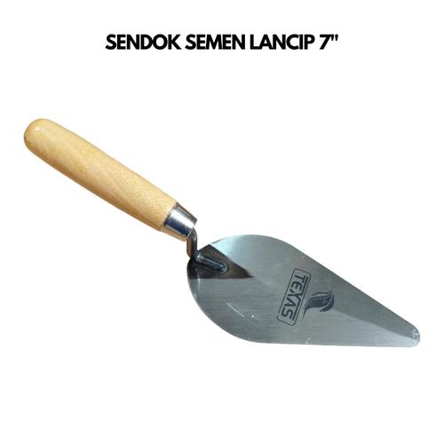 Jual SENDOK SEMEN ATS 7 INCH LANCIP / SEKOP TANAH GAGANG KAYU LANCIP 7 ...