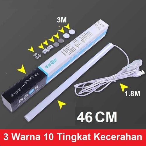 Jual Lampu Neon LED USB Belajar Kerja Rumah Komputer Cahaya Tempel Portable - Panjang 30cm ...