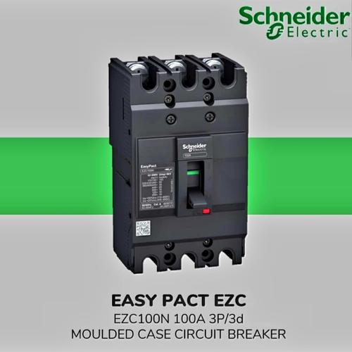 Jual SCHNEIDER MCCB EASYPACT EZC100N 3P 100A 18kA NEW REF - EZC100N3100 ...