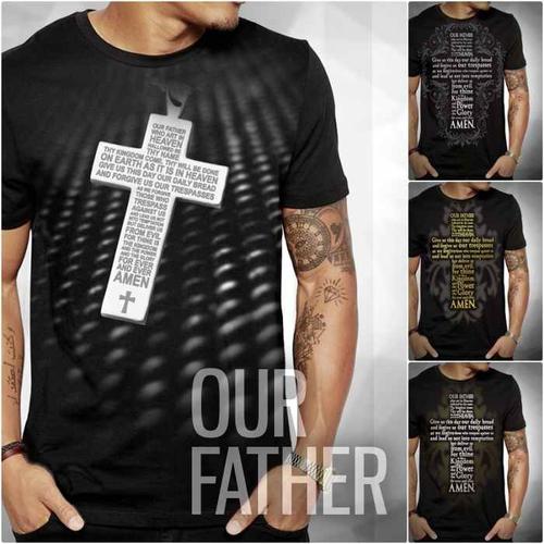 Jual KAOS DOA BAPA KAMI Our Father Baju Kaos Rohani KRISTEN KATOLIK ...