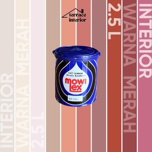 Jual Cat Tembok Mowilex Emulsion warna Merah 2.5 L - Coral Blush ...