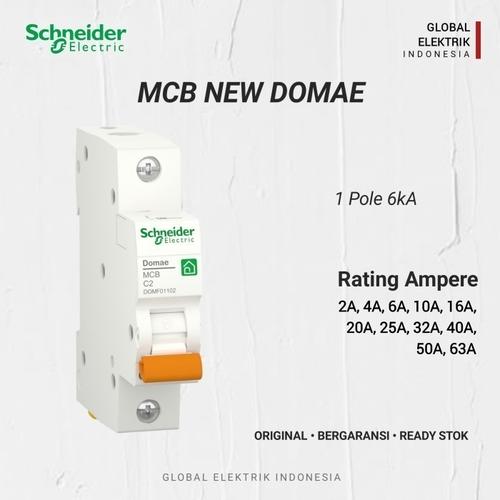 Jual MCB New Domae 1P 32A 6kA Miniature Circuit Breaker DOMF01132 SCHNEIDER - Jakarta Barat ...