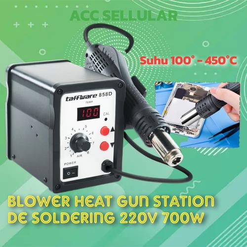 Jual Taffware 858D BLOWER SOLDER UAP Heat Gun dengan Station 220V 700W ...