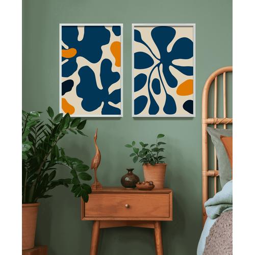 Jual Wall Art Abstract Flower - Lukisan Dinding Bunga Astrak aesthetic ...