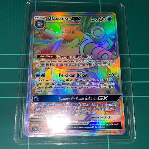 Jual Kartu Pokemon TCG ID Indonesia SM AC3b Blastoise GX HR Rainbow ...