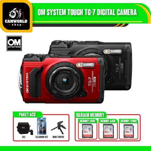 Promo OM SYSTEM Tough TG-7 Digital Camera Om System T G7 TG7 T G-7 - RED, PAKET D - Jakarta ...