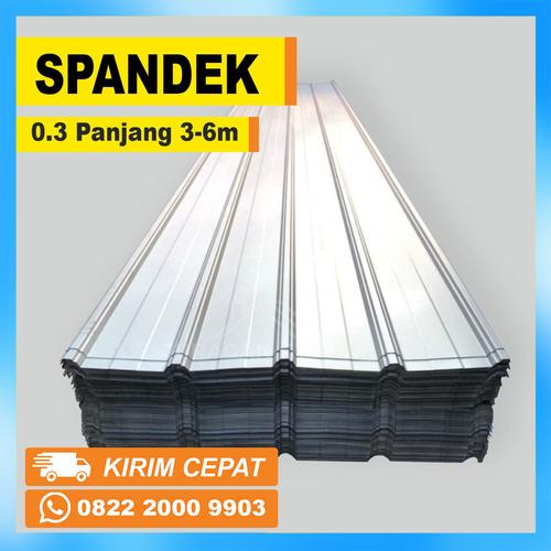 Jual Spandek 0.3 mm | Atap Spandex 0,3 panjang 3m 4m 5m 6m | kanopi - 3 ...