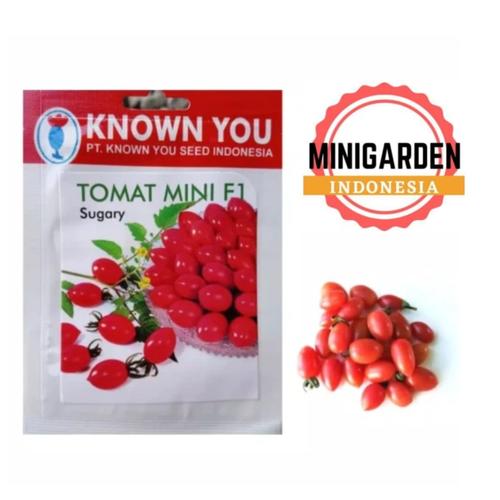 Jual TOMAT CHERRY SUGARY KEMASAN KECIL 50 BIJI benih bibit tomat mini ...