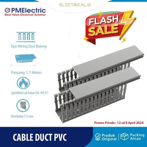 Jual CABLE DUCT / Kabel Duct LUBANG ABU 25X25 / 32x45 / 45x45 / 45x65 ...