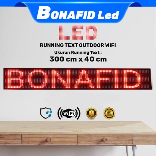 Jual 300cm x 40cm Merah outdoor running text led display - Biru SMD ...