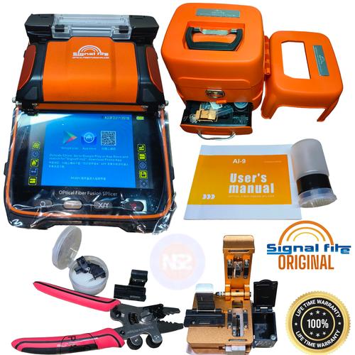 Jual fusion splicer signalfire ai9 original / ai9 splicing fiber optic ...