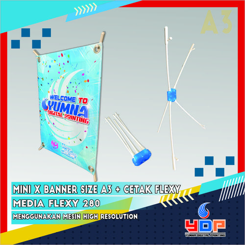 Jual Mini X banner size A3 + cetak flexy 280 murah - Kota Tangerang ...