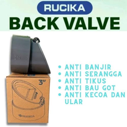 Jual Backflow Valve Rucika 3 Inch Katup Satu Arah 4 inc 2 inchi Air ...