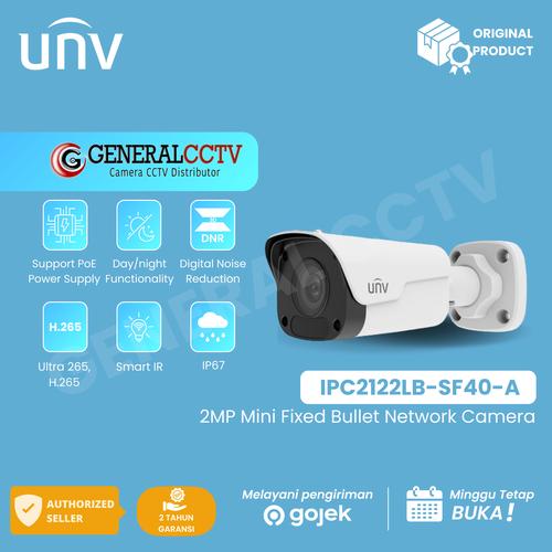 Jual IP CAMERA UniView 2MP Outdoor IPC2122LB-SF40-A PoE - 2122LB-SF40 ...