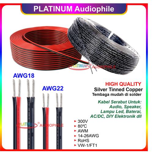 Jual Kabel AWG 22 X2 Serabut Silver Tinned Cu AWG 2X 22 Meteran - AWG18X2-M - Kab. Bogor ...