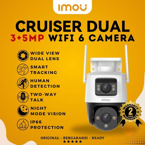 Promo IMOU Cruiser Dual 8MP 3MP+5MP PT IP Cam Wifi Rotate Outdoor Full ...