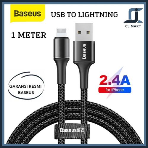Jual KABEL DATA LED BASEUS HALO FAST CHARGING LIGHTNING FOR IPHONE ...