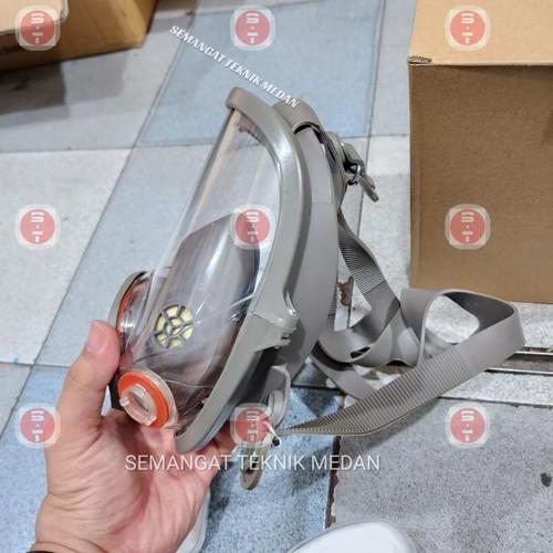 Jual MASKER GAS KIMIA LAB CAT AMONIA FULL FACE SAFETY MASK RESPIRATOR ...