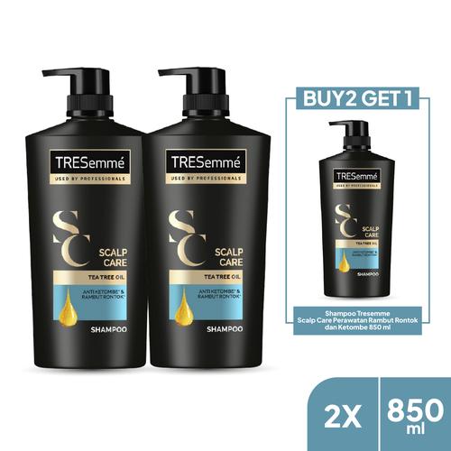 Promo BUY 2 GET 1 Tresemme Shampoo Scalp Care Rambut Rontok & Ketombe ...