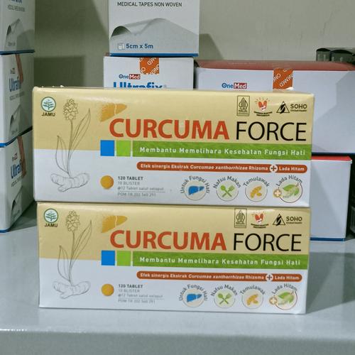 Jual CURCUMA FORCE TABLET BOX ISI 120 TABLET/STRIP ISI 10 STRIP 12 ...