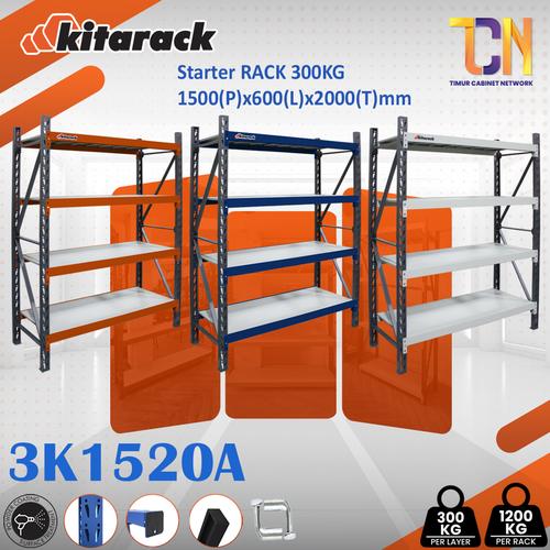 Jual RAK GUDANG BESI 2 METER SUSUN 300KG P 1.5M STARTER RACK Warehouse ...