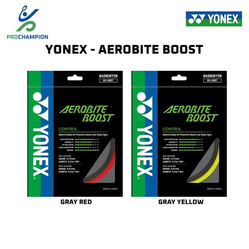 Promo YONEX AEROBITE BOOST SENAR BADMINTON ORIGINAL - GREY RED ...