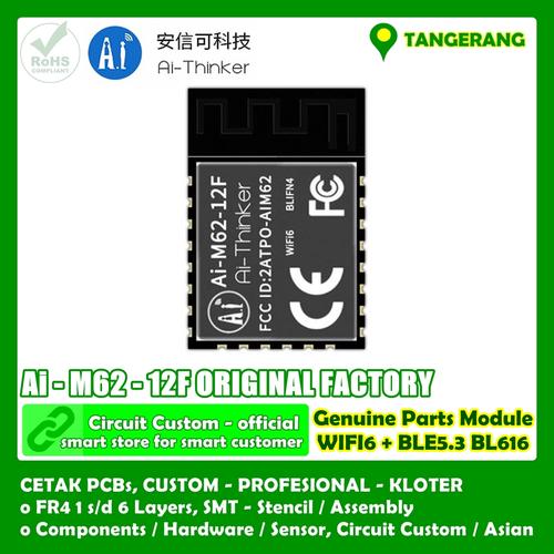 Jual Ai Thinker Modul WiFi Bluetooth Ai M62 12 F / Ai M62 12F / Ai-M62 ...