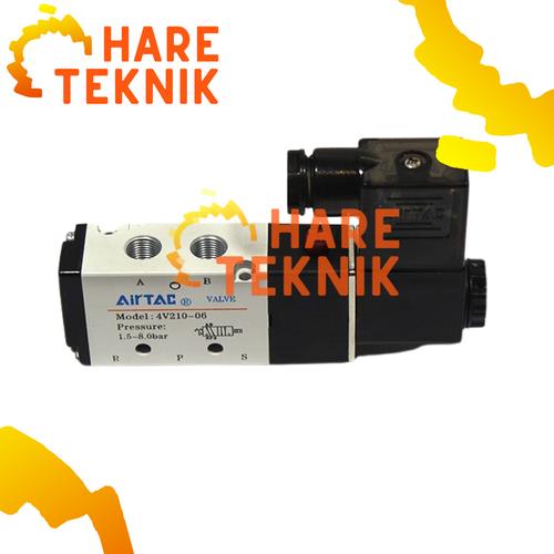 Jual Solenoid Valve Airtac 4v 210-06 Selenoid Valve Type 4v210 06 - DC ...