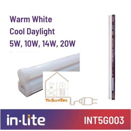 Jual Lampu INLITE TL Neon T5 LED 5W 10W 14W 21W Watt 3000K 6500K BATTEN ...