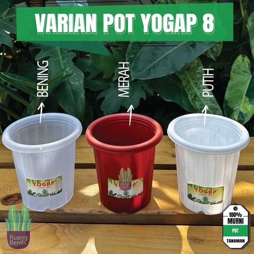 Jual Pot Bunga Tebal Premium Pot Tanaman Hias Yogap No.8 Plastik Cantik ...