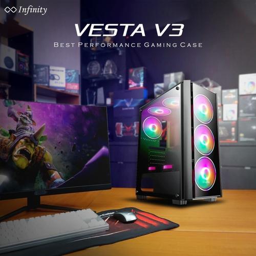 Jual CASING PC ENLIGHT INFINITY VESTA V3 + FAN F121 - Kota Surabaya ...