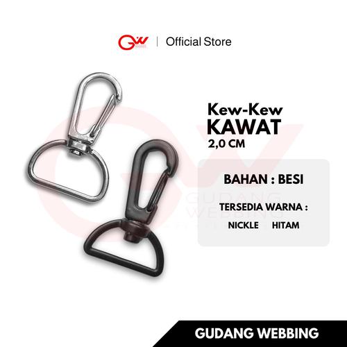 Jual Pengait Besi / Kew-Kew KAWAT / KK kawat 2 cm nikel - Hitam - Kota ...