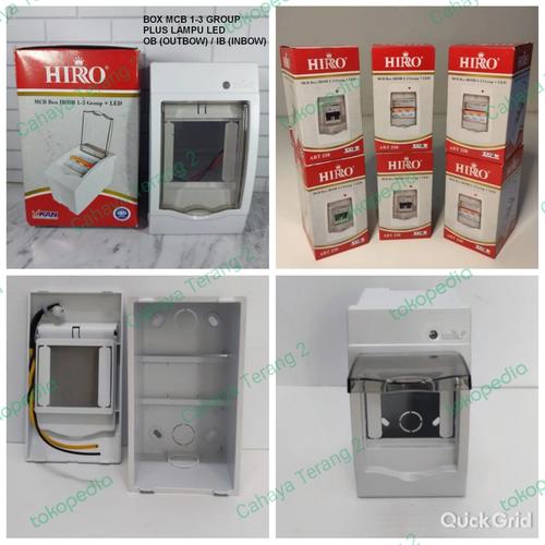 Jual Box MCB 1 - 2 - 3 Group / Rumah MCB IB OB + Lampu Indikator SNI ...