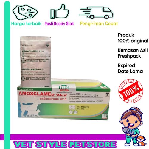 Jual Amoxclamed 62,5 mg tablet antibiotik khusus hewan mirip clavamox ...