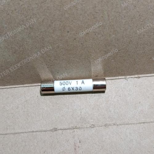 Jual 6968 fuse sekring sekering keramik ceramic 6x30 1a 1ampere 500v ...