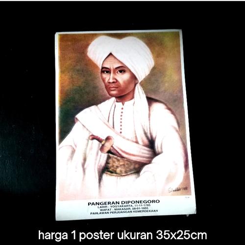 Jual POSTER pangeran diponegoro / KAPITAN PATTIMURA / KH AHMAD DAHLAN ...
