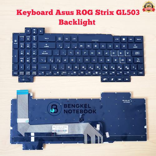 Jual Keyboard Asus ROG Strix GL503 GL503G GL503V GL503VM Tombol Hitam ...