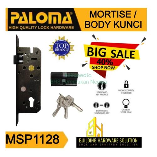 Jual PALOMA Body Kunci Set Cylinder Kunci Pintu MSP 1128 MORTISE LOCK ...